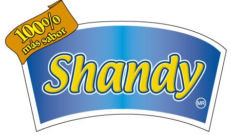 Etiquetas Wrap around Jugos Shandy en Mérida, Yucatán, México