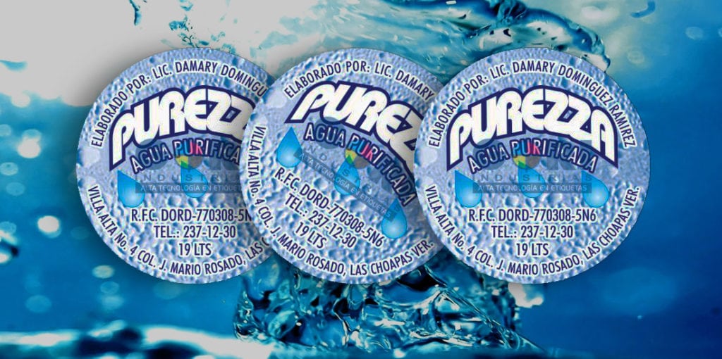 Etiqueta autoadherible Agua La Purezza - Gori Industrias